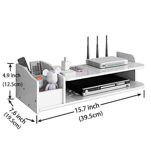 Floating Wall Shelf for WiFi Router, Small Wall Shelf, Floating Shelf ...