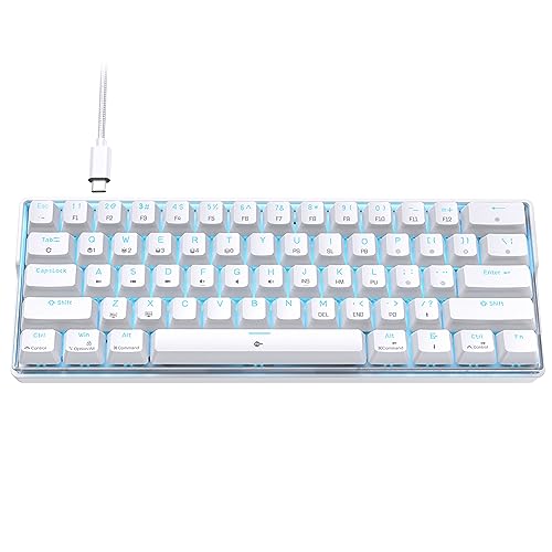 KEMOVE K61SE Gaming Keyboard, 60 Percent Mechanical Keyboard, Wired LED ...