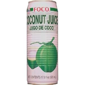 Amazon.com : FOCO Coconut Juice, 17.60 Ounce (Pack of 24) : Grocery ...