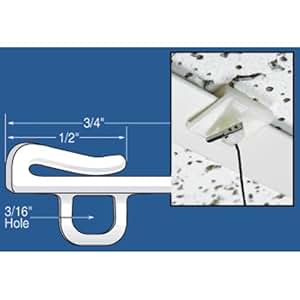 Poster and Sign White Plastic Drop Ceiling Grid Clip-10/pk - Picture ...