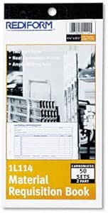 Amazon.com : Material Requisition Book, 50-Sets/Book [Set of 2 ...