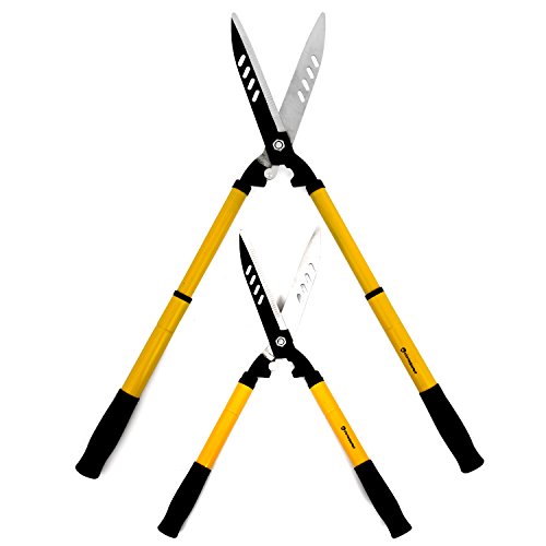 TELESCOPING 22 HEDGE CLIPPERS Sharp Easy To Use Carbon Steel telescoping-22-hedge-clippers-sharp-easy-to-use-carbon-steel
