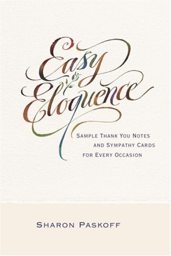 Easy Eloquence: Sample Thank You Notes and Sympathy Cards For Every ...