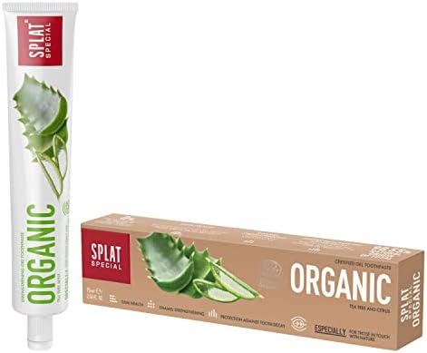 SPLAT Special Organic Tea Tree Mint Toothpaste|Aloe Vera Gel|Gum ...