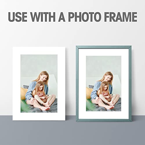 Golden State Art, Pack of 10 White Pre-Cut 5x7 Picture Mat for 4x6 ...