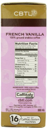 CBTL French Vanilla Coffee Capsules By The Coffee Bean & Tea Leaf, 16-Count Box | Pricepulse