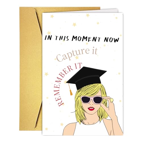 UUEFKTN Cute Singer Graduation Card for Him Her, New Grads with Sweet ...