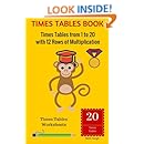 Amazon.com: TIMES TABLES BOOK: Times Tables from 1 to 20 with 12 Rows ...