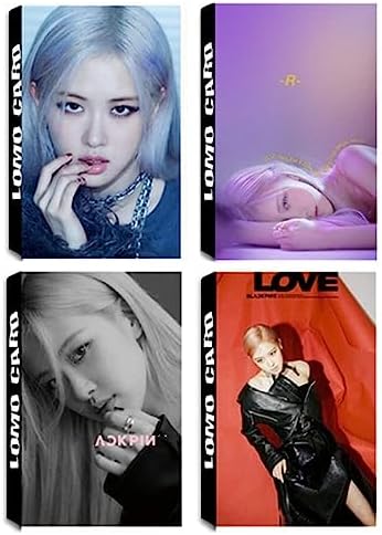 سعر Goodern 4Pack/120Pcs Blackpin Lomo Cards Blackpin Cards Kpop Rose ...