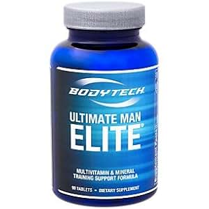 Amazon.com: BodyTech Ultimate Man Elite Multivitamin Mineral Training ...
