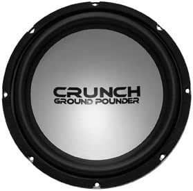 Amazon.com: Crunch Ground Pounder GPV12D2 12-Inch DVC 2-Ohm Subwoofer ...