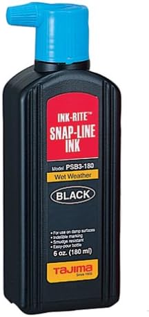 Tajima PSB3-180 INK-RITE Wet Weather Black Ink - Construction Marking ...