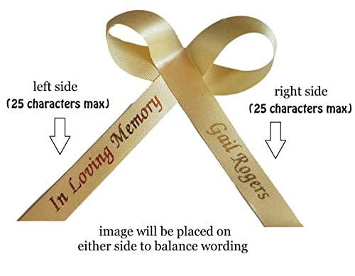 Amazon.com: 25 Personalized Memorial Service Ribbons for Funeral ...