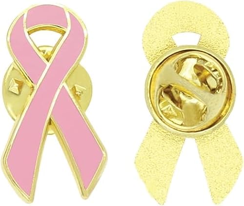PRINTSHOP4ME Pink Breast Cancer Awareness Lapel Pins for Awareness ...