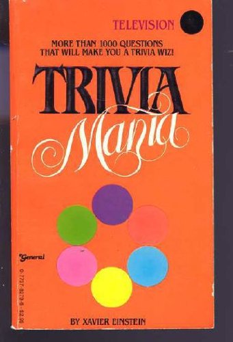 Trivia Mania: Television: Einstein, X.: 9780821714508: Amazon.com: Books