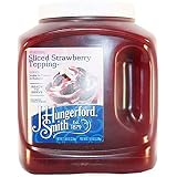 Amazon.com : J Hungerford Smith Sliced Strawberry Topping, 118 oz Jug ...