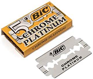 100 Bic Chrome Platinum Double Edge Razor Blades: Amazon.ca: Health ...