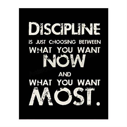 Amazon.com: "Discipline is Choosing What You Want Most"-8 x 10 ...