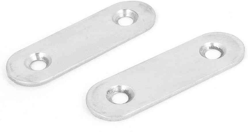 Amazon.com: Dtacke 20pcs Stainless Steel 2 Holes Flat Plate Bracket ...