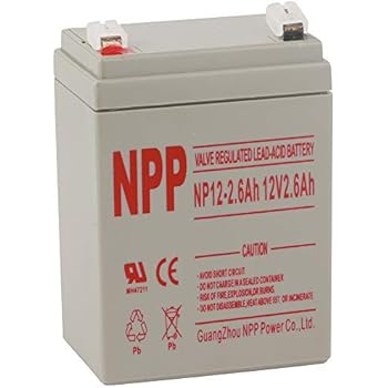 Amazon.com: NEATA NT12-2.6 12V 2.6Ah Replacement Battery - L: 2.76 W: 1 ...