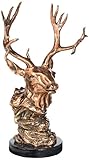 Majestic Copper Deer Statue - The Green Head