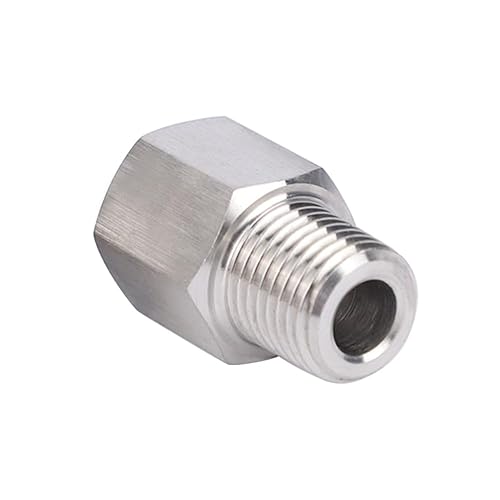 Goldpea Stainless Steel 304 1/2" NPT Female x M27*2 Male Thread Adapter ...