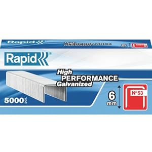 Rapid High Performance Staples, No.53, Leg Length 6 mm, 11856250 - 5000 ...