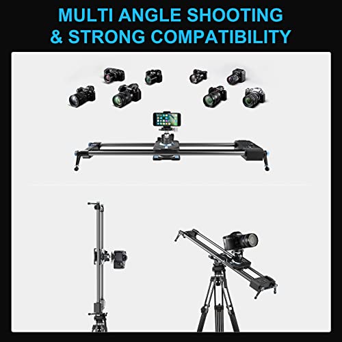 GVM Motorized Camera Slider, 2-Axis 31'' Carbon Fiber Track Rail ...
