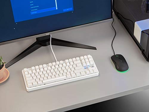 Monoprice Brown Switch Tenkeyless Mechanical Keyboard – White | Ideal ...