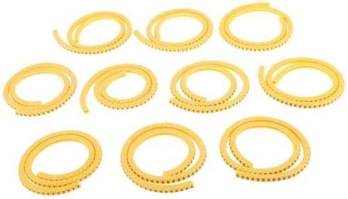 1000x PVC Yellow Ferrule Cable Wire Markers Labels Tag Management ...