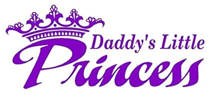 Amazon.com: Daddy's Little Princess Decal Sticker - Peel and Stick ...