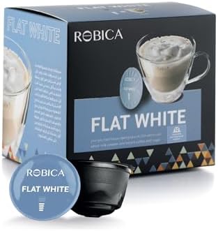 Robica Dolce Flat White Coffee Capsules Made from Premium Arabica Whole ...