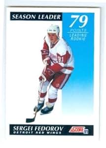 Sergei Fedorov hockey card (Detroit Red Wings Stanley Cup Champion ...