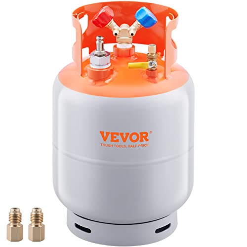 VEVOR Refrigerant Recovery Tank With Float Switch - 30 Lb. Capacity Ac ...