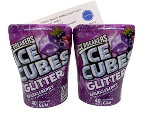Ice Breakers Ice Cubes Sugar Free Gum, Limited Edition Glitter ...
