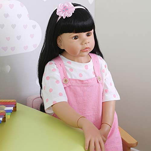 Reborn Child Dolls 39 inch Tall Realistic Huge Baby Girl Doll Stand ...