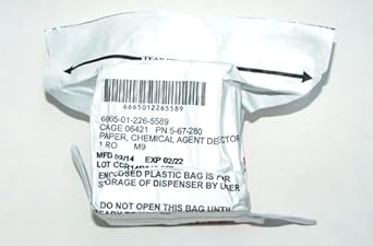 Amazon.com: M9 Paper Chemical Agent Detector Paper: Industrial & Scientific