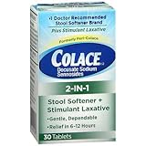 Amazon.com: Colace 2-In-1 Stool Softener & Stimulant Laxative Tablets ...