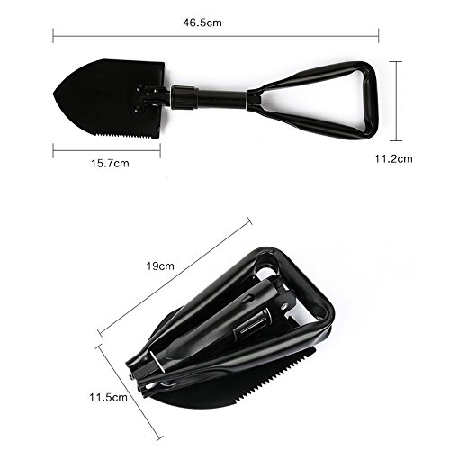 SPWIS Folding Shovel Triangle Handle, Entrenching Tool, for Camping ...