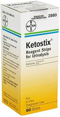 Ketostix Reagent Strips for Urinalysis, Ketone Test - 50 ea: Amazon.co ...