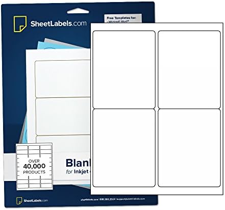 4" x 5" Labels for Shipping/Mailing from SheetLabels.com, Laser or ...