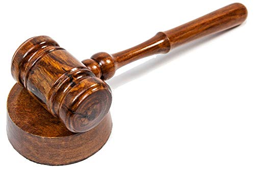 Gavel and Sound Round Block Set Handcrafted Wood Perfect for Judge ...