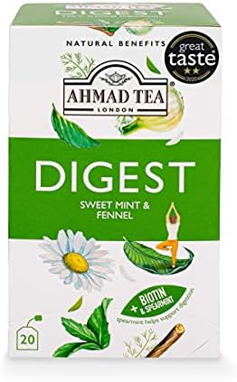 Ahmad Tea Sweet Mint & Fennel Digest" Infusion - 20 Teabags price in ...