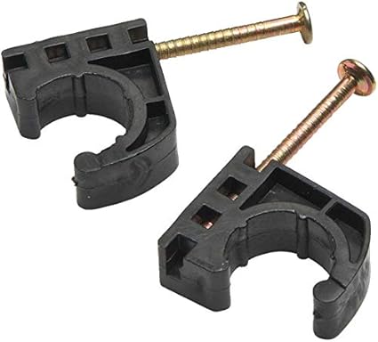 100 Pieces - J-Clips for Pipe Support (Plastic, 1/2") - Contractors ...
