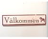Amazon.com: Swedish Welcome Sign - Valkommen primative vintage rustic ...