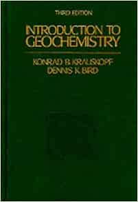 Introduction to Geochemistry -Ise (McGraw-Hill International Editions ...