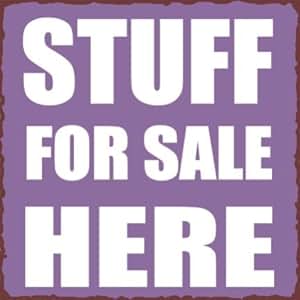 Amazon.com : Stuff For Sale Here Vintage Metal Rustic Retro Tin Sign ...