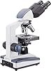AmScope B120C-E1 40X-2500X LED Biological Binocular Compound Microscope with 3D Double Layer ...