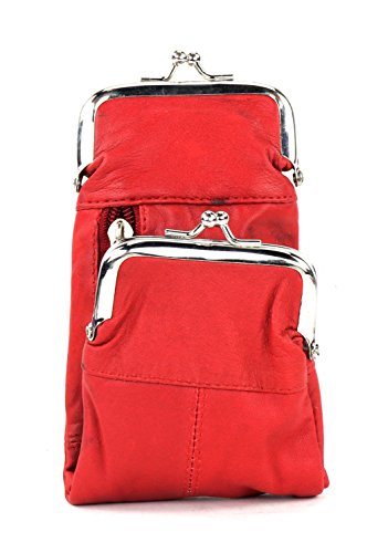 Bacci L.I. Womens Genuine Leather Cigarette Case & Lighter Holder with ...