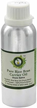R V Essential Pure Rice Bran Carrier Oil 1250ml (42oz)- Oryza Sativa ...